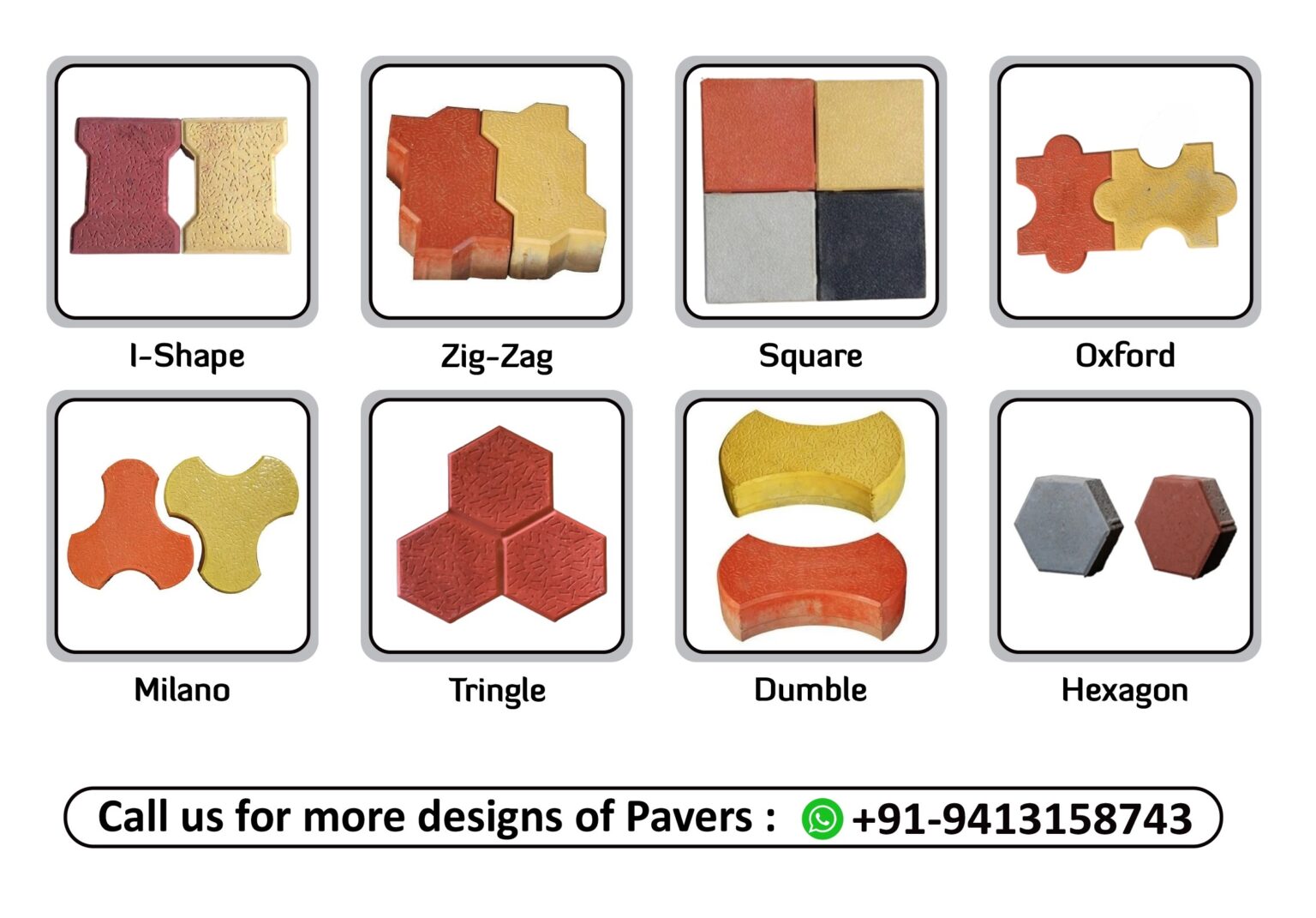 All Types of Paver Blocks